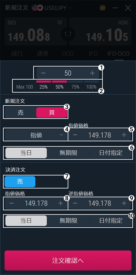 IFD-OCO · じぶん銀行FX PCアプリ 操作ガイド